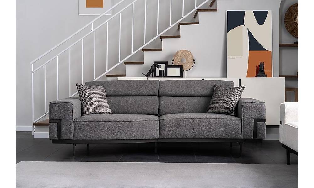 Grey comfortable couch store
